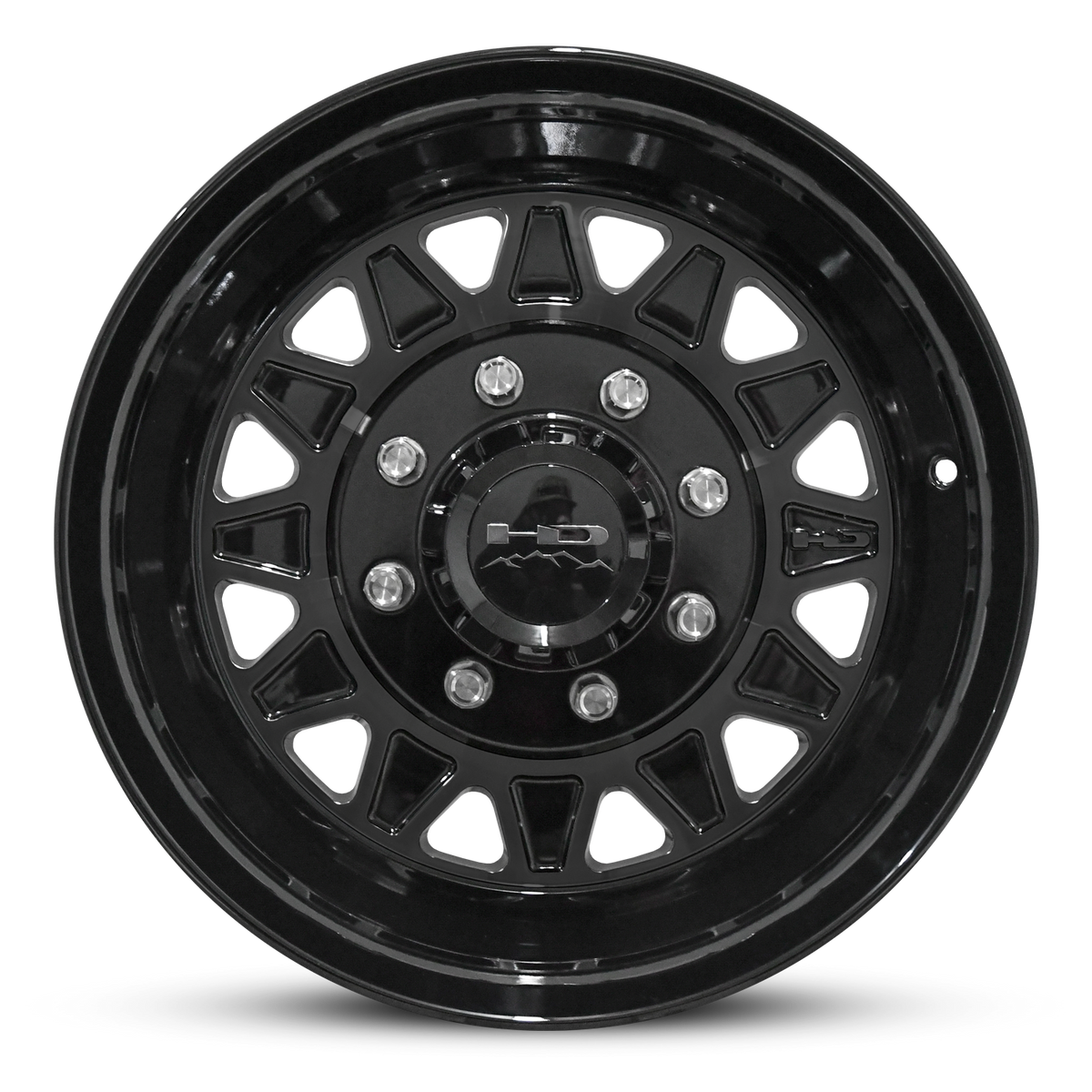 HD Trailer HDT Forged 17.5x6.75 +0 8x165mm 128.6mm Gloss Black – HPD Wheels