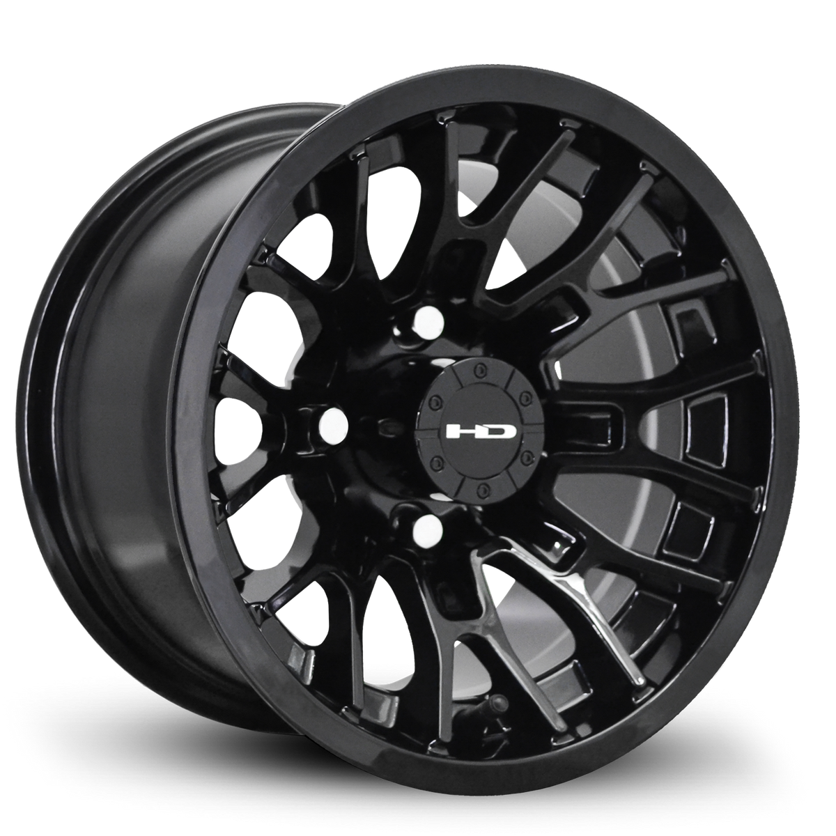 HD Golf RTC 12x7 -14 4x101.6mm 68.2mm Gloss Black – HPD Wheels