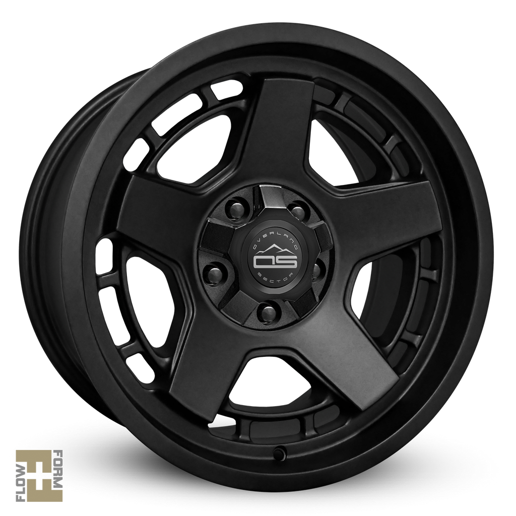 Overland Sector Atlas 17x9 -12 5x114.3/5x127mm 71.5mm Satin Black – HPD ...