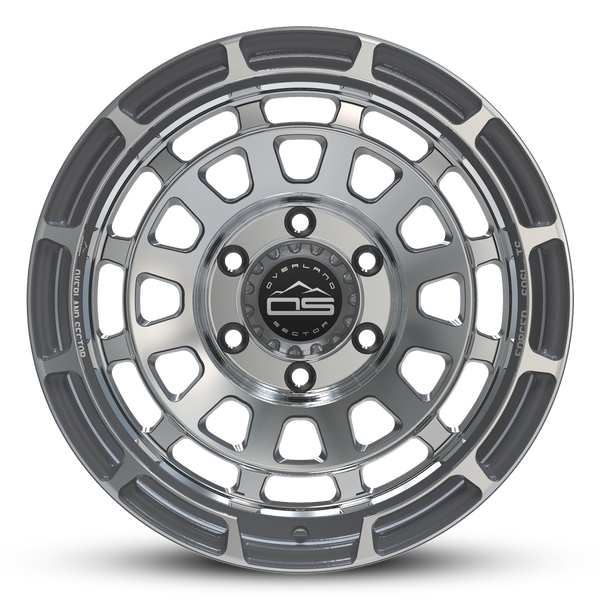 Overland Sector Badlander Forged 17x9 -12 6x139.7mm 106.1mm Gloss Gun