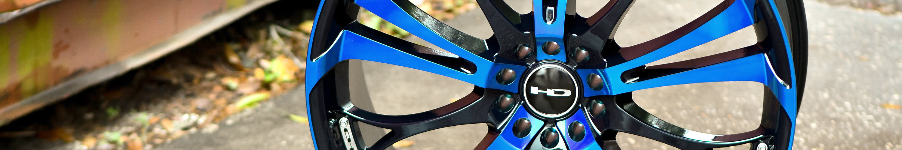 HD Wheels Spinout 16x7 +40 5x100/5x114.3mm 73.1mm Gloss Blue/Machined ...