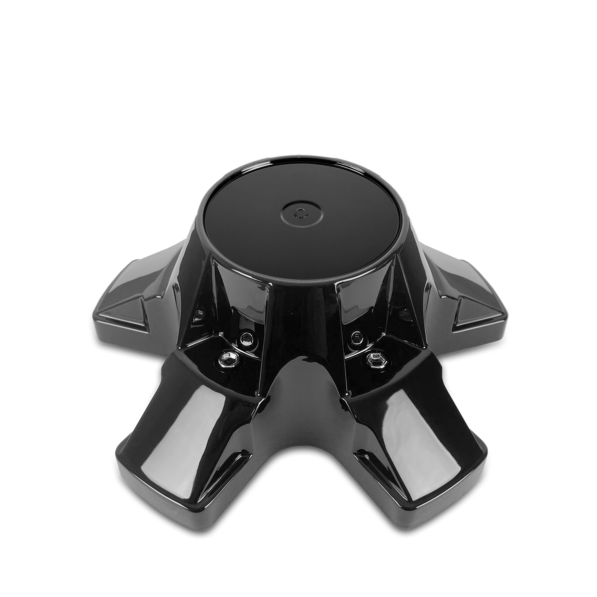 Buy Replacement Gloss Black HD Off-Road 15x6 & 16x6 Trailer Wheel Caps ...