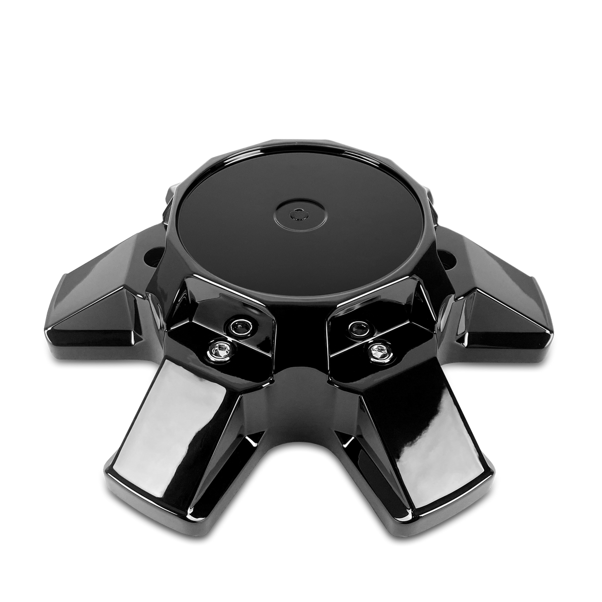 Buy Replacement Gloss Black HD Off-Road 15x6 & 16x6 Trailer Wheel Caps ...