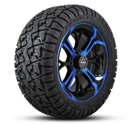 ( 14x7.0 Inch ) HD GOLF CART WHEEL & TIRE PACKAGES w/ ALL TERRAIN TIRE ...
