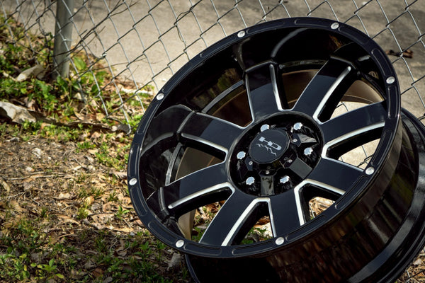 HD Off-Road "8-Point" Series Wheels Gloss Black Milled 20x9.0 & 20x10 ...