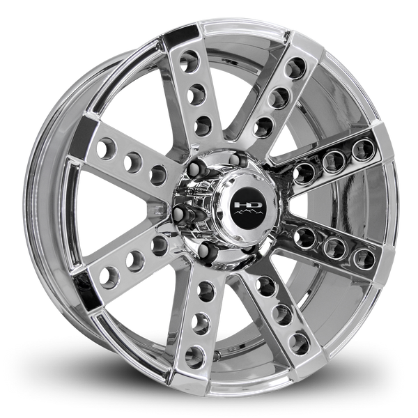 HD Off-Road Buckshot Series Truck Wheels PVD Chrome 20x9, 22x11.0 Inch ...